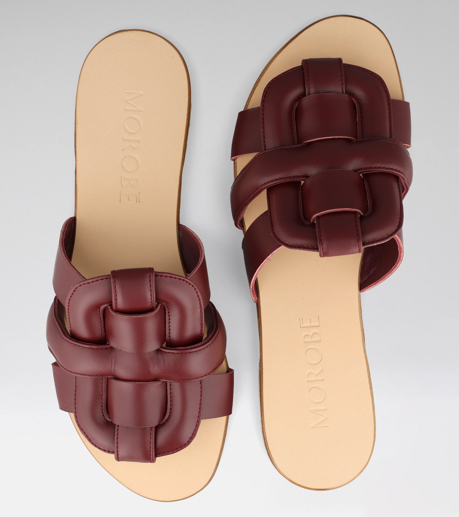 Sandals Flat ROBIEN 98 BORDO – MOROBÉ